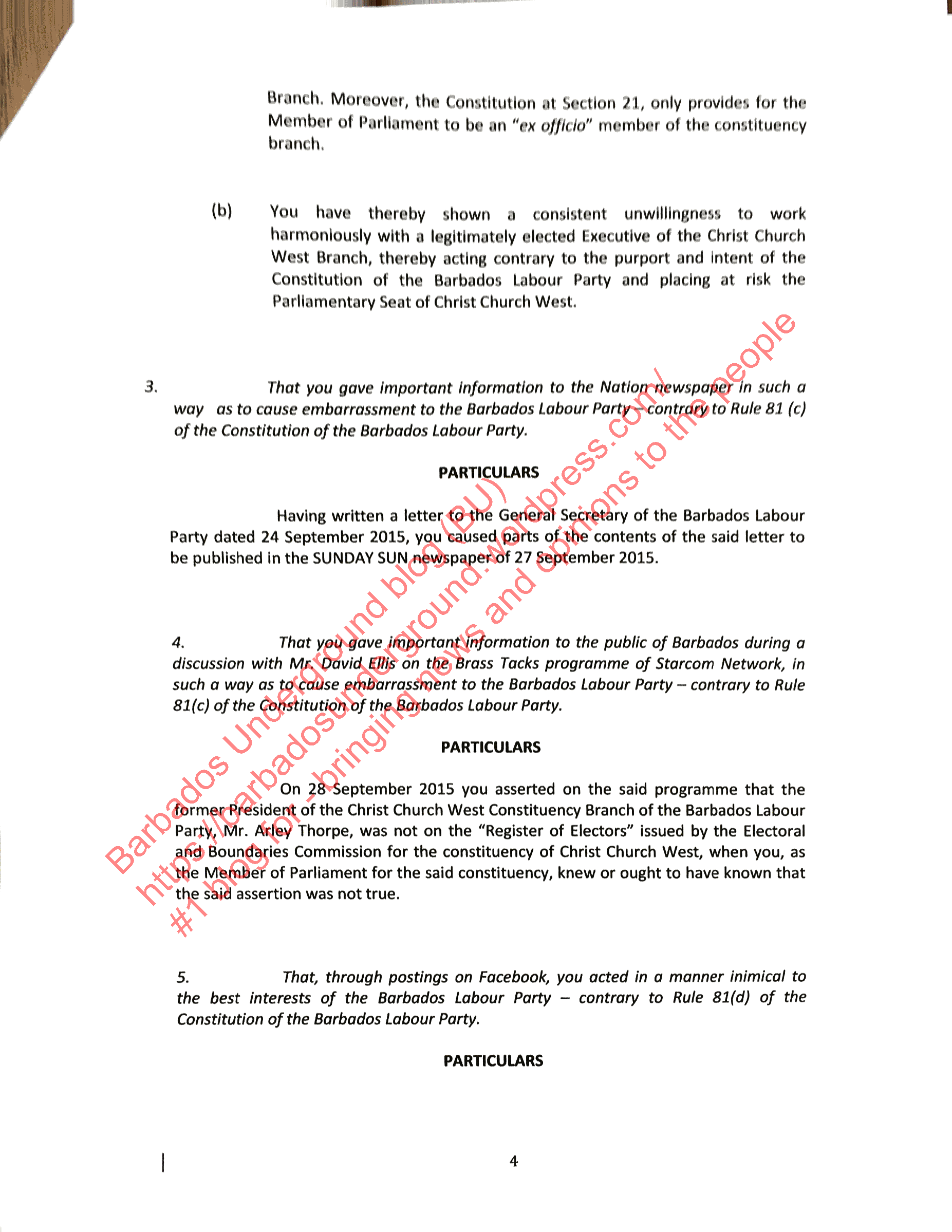 The BLP Purge: Maria Agard Appears to be UndauntedThe BLP Purge: Maria ...